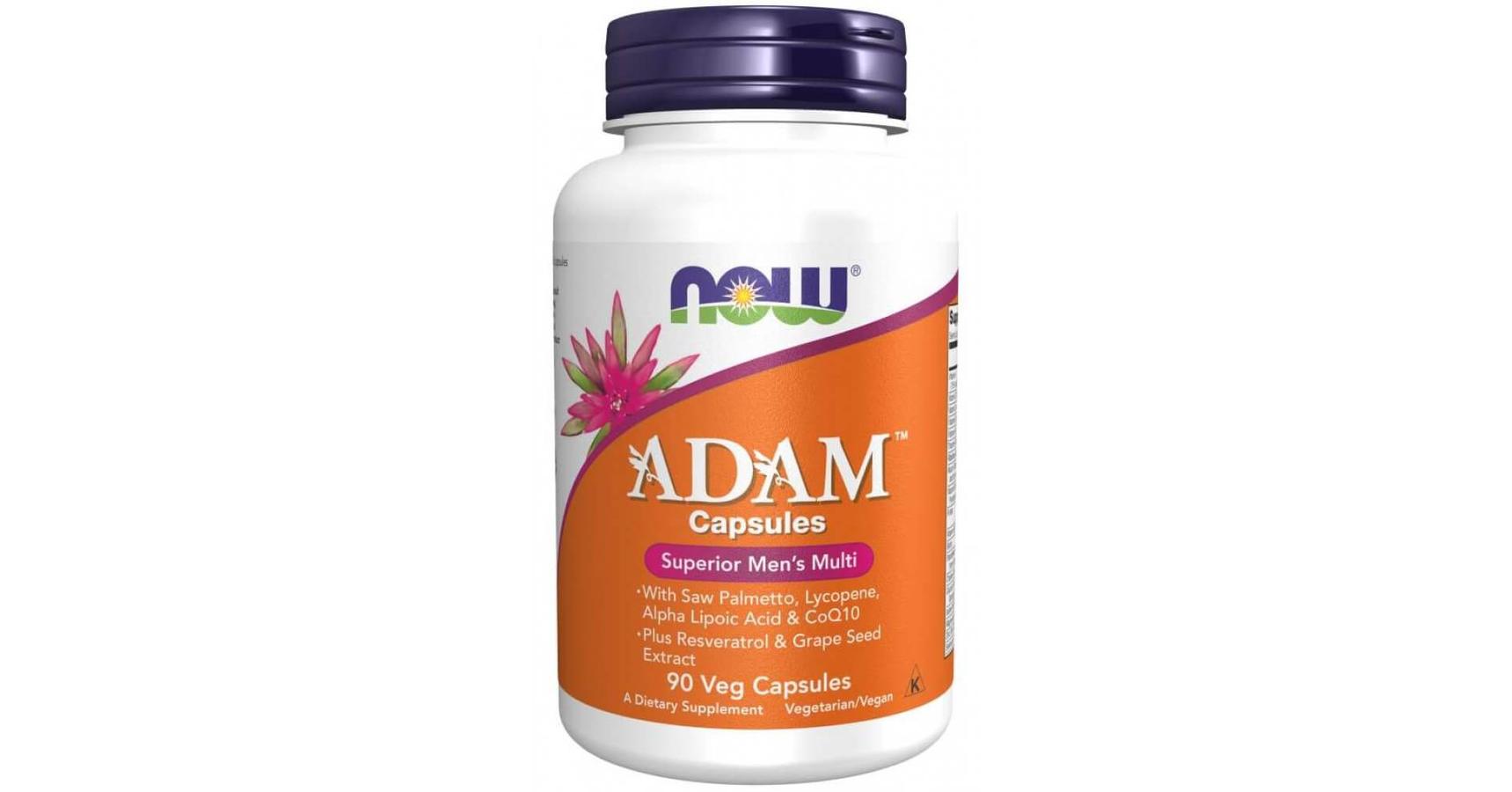 NOW Now ADAM™ Superior Men's Multiple Vitamin - 90 Veg Capsules ...
