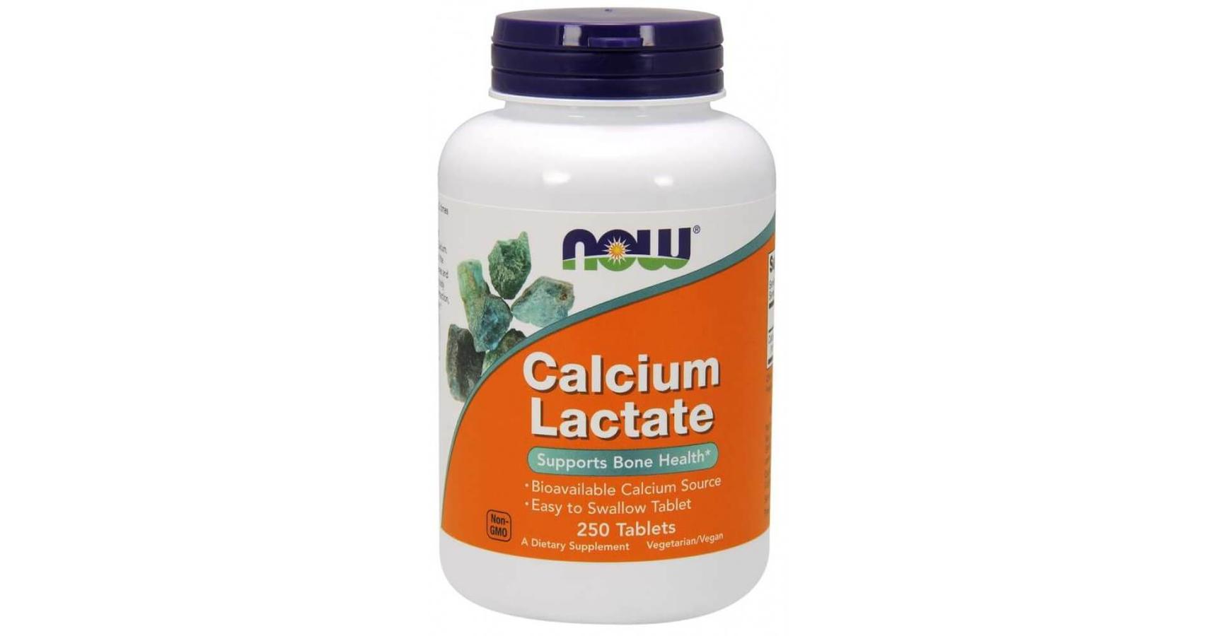NOW Now Calcium Lactate 250 Tablets - Greenpatika étrendkiegészítő ...