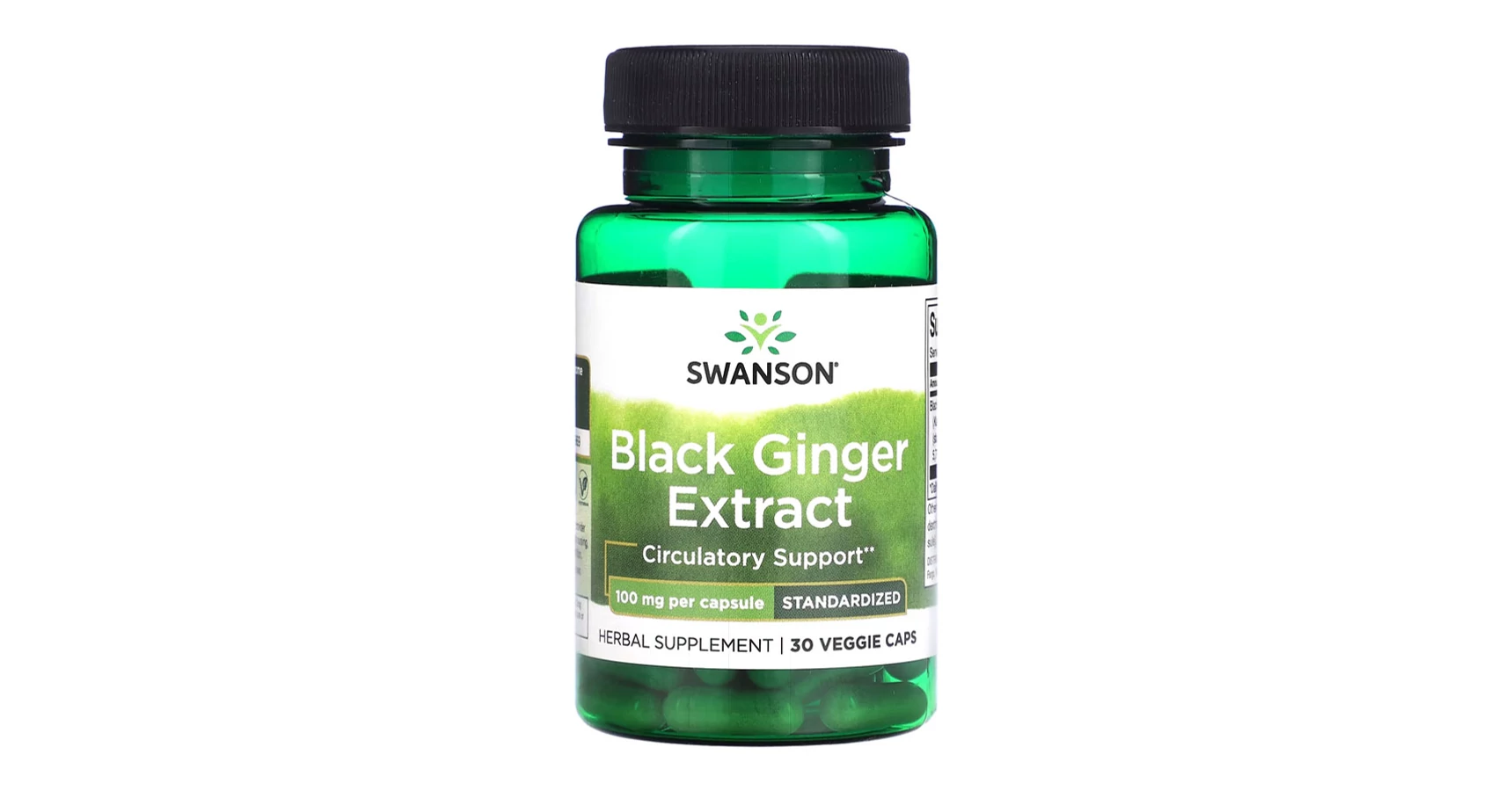 Swanson Swanson Black Ginger Extract 100 mg - 30 Veggie Capsules ... Swanson Swanson Black Ginger Extract 100 mg - 30 Veggie Capsules ...