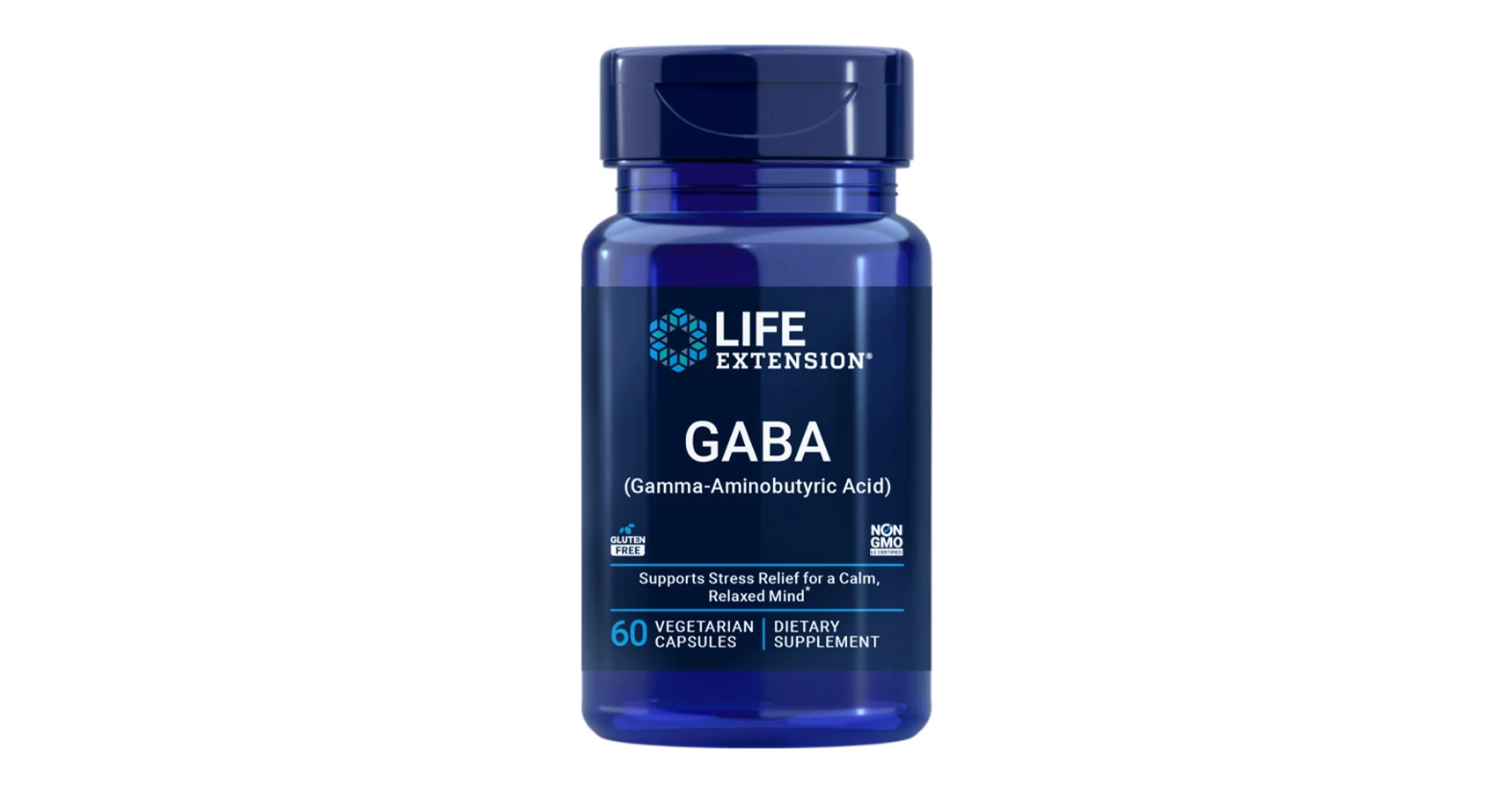 Life Extension Life Extension GABA (Gamma-Aminobutyric Acid) - 60 ...
