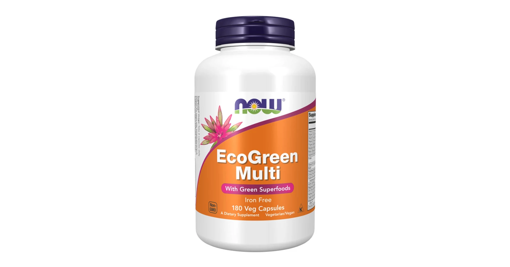 NOW Now EcoGreen Multi - 180 Veg Capsules - Greenpatika étrendkiegészítő webáruház