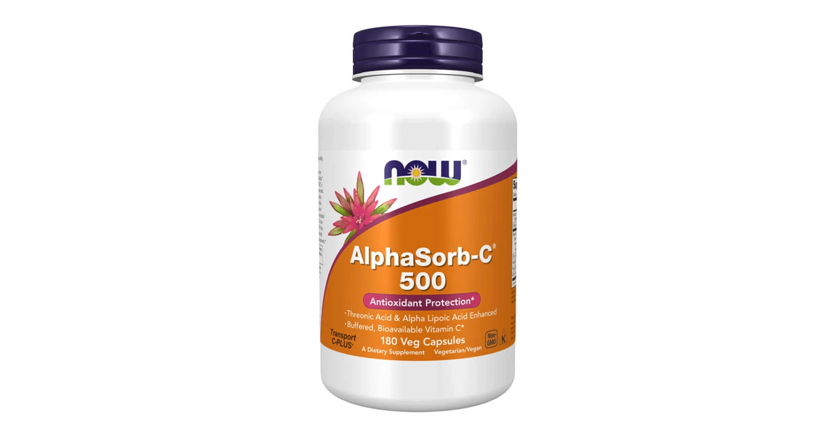 NOW Now AlphaSorb-C 500 mg - 180 Veg Capsules - Greenpatika ...