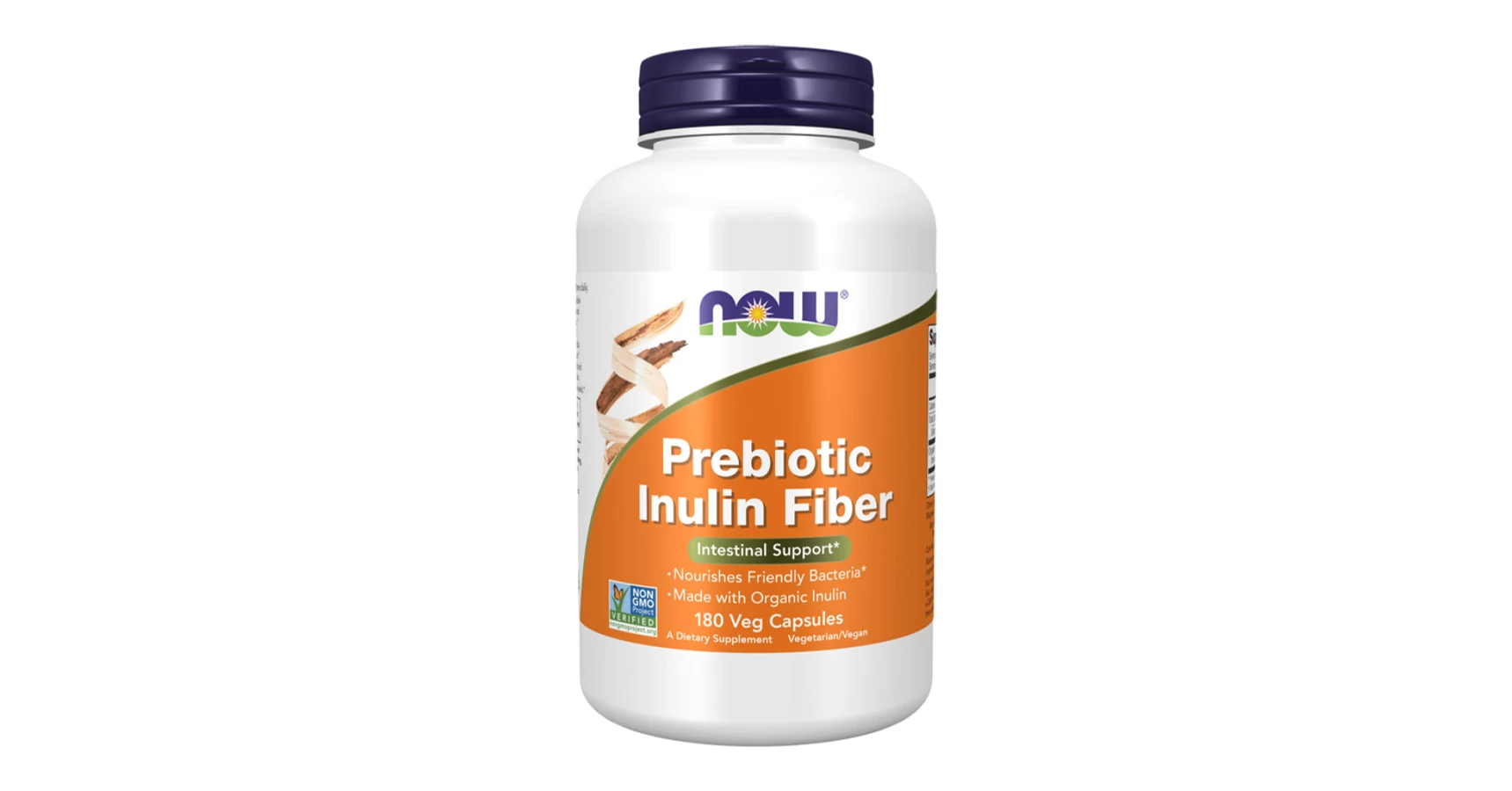 NOW Now Prebiotic Inulin Fiber - 180 Veg Capsules - Greenpatika ...