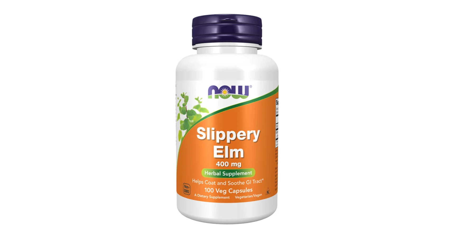 NOW Now Slippery Elm 400 mg - 100 Veg Capsules - Greenpatika ...