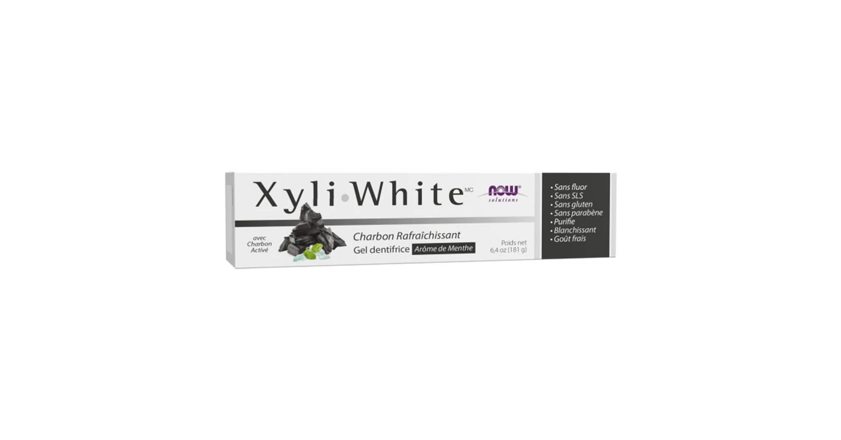 NOW Now XyliWhite™ Charcoal Refresh Toothpaste Gel 181 g - Greenpatika ...