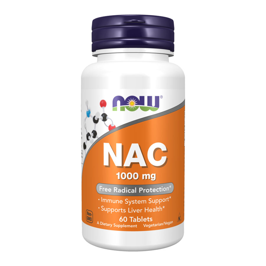 NOW Now NAC 1000 mg - 60 Tablets - Greenpatika étrendkiegészítő webáruház